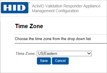 Set Validation Responder Appliance Date and Time
